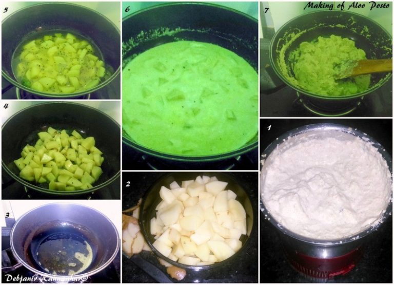 Aloo Posto recipe step by step with video Debjanir Rannaghar