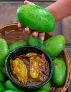 Kancha Aamer Chutney recipe step by step with pictures