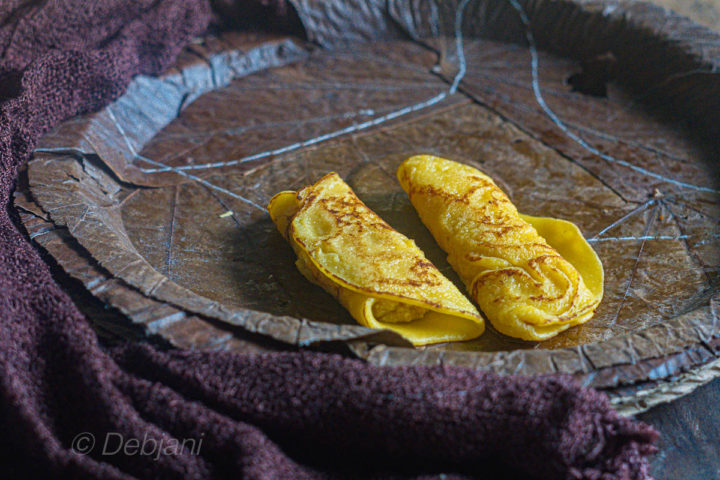 Taler Patishapta Pitha recipe step by step Debjanir Rannaghar