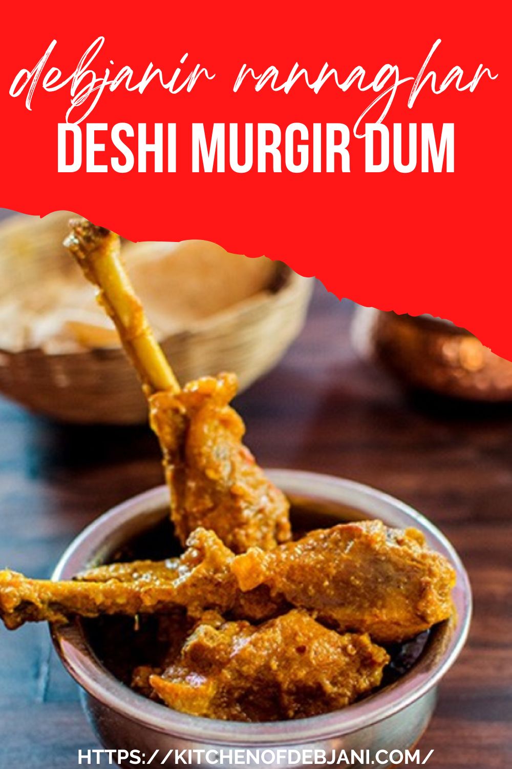 Bengali Desi Murgir Dum | Bengali Country Chicken Curry