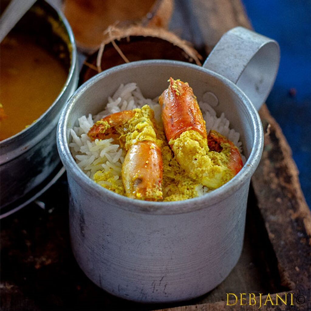 Bhapa Chingri Recipe Debjanir Rannaghar step by step