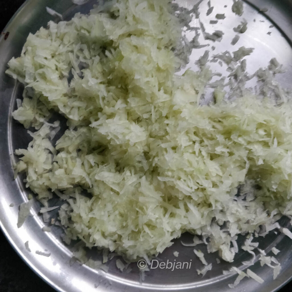 Pepe Chingri Ghonto recipe Debjanir Rannaghar