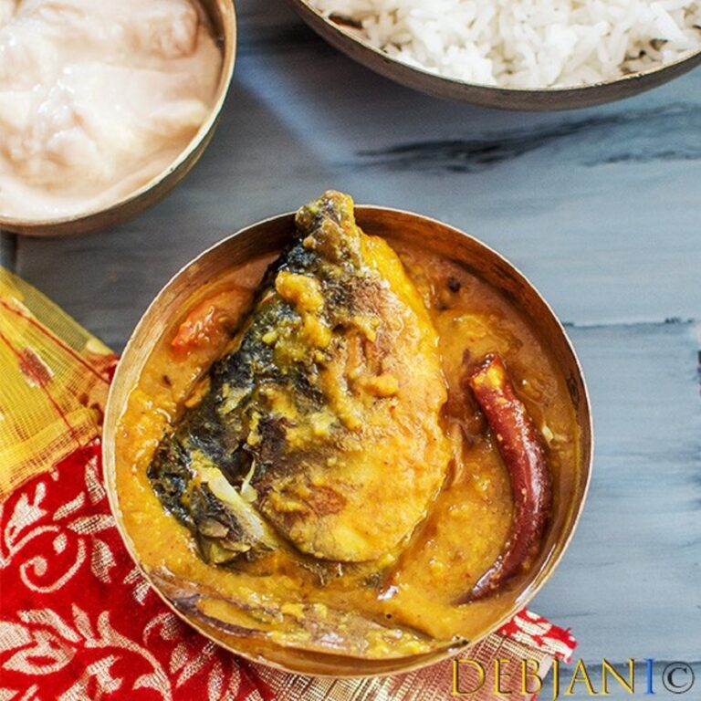 Macher Matha diye Bhaja Muger Dal Recipe step by step