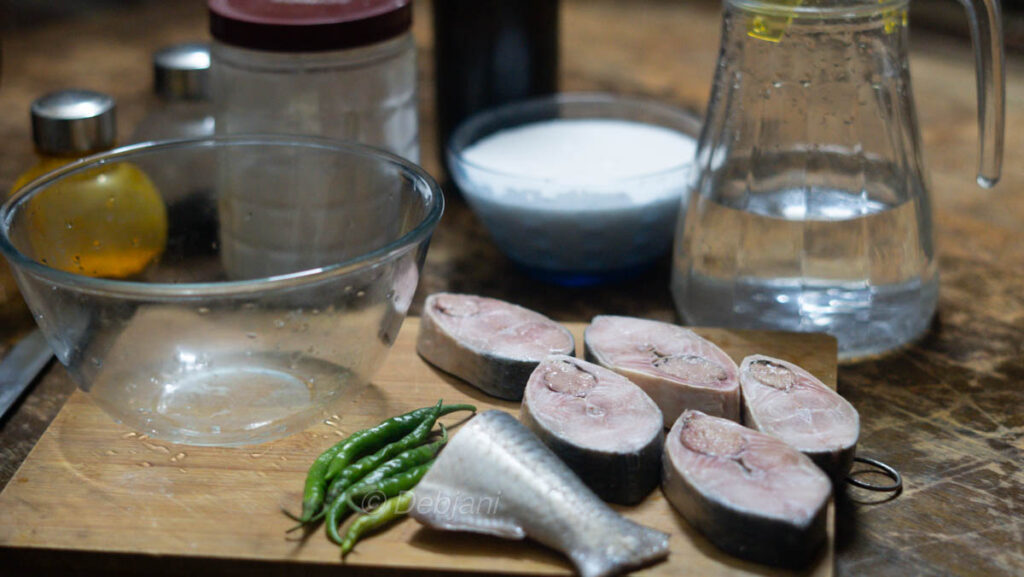 Narkel Doodh-e Ilish Mach recipe with video Debjanir Rannaghar