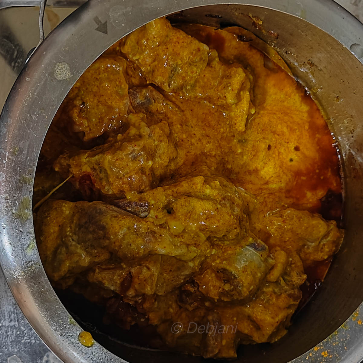 Mutton Pulao in a Pressure Cooker | Easy Mutton Pulav Recipe - Debjanir ...