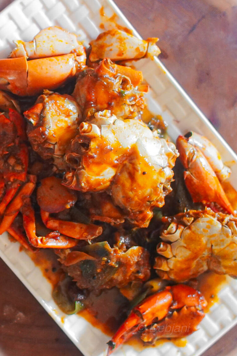 Sweet Chili Crab Recipe -Indo-Chinese style - Debjanir Rannaghar
