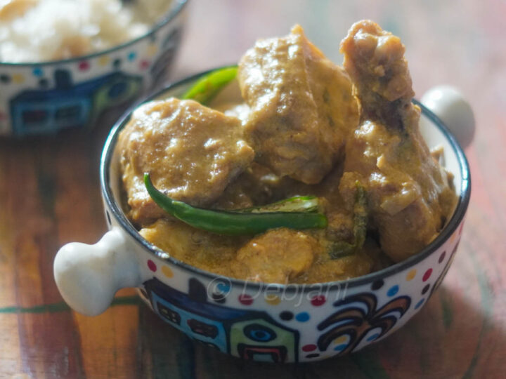 Posto Murgi Recipe | Bengali Chicken Curry with Poppy Seed Paste ...